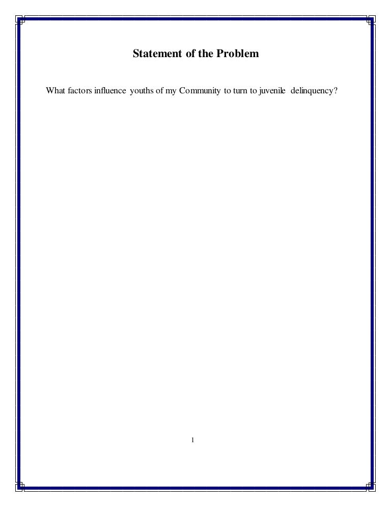 Social studies (s.b.a) its juvenile Delinquent s.b.a