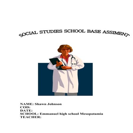 CSEC Social Studies - Sample SBA | DOCX