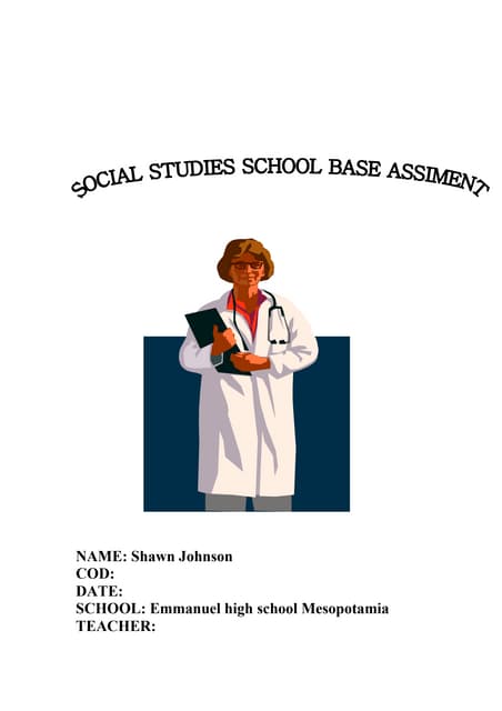 CSEC Social Studies - Sample SBA | DOCX