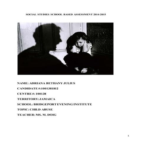 CSEC Social Studies - Sample SBA | DOCX