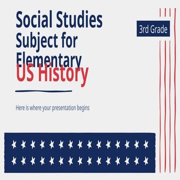 Social Studies Subject for Elementary - 3rd Grade_ US History by ...