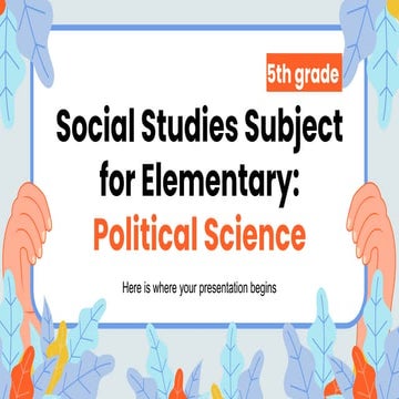 Social Studies Subject for Elementary - 5th Grade_ Political Science by ...