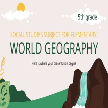 Social Studies Subject for Elementary - 5th Grade_ World Geography by ...