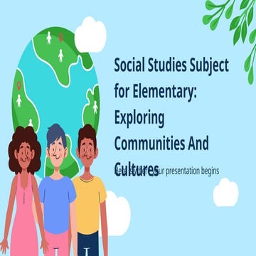 Social Studies Subject for Elementary_ Exploring Communities and ...
