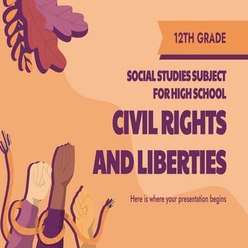 Social Studies Subject for High School - 12th Grade. Civil Rights and ...