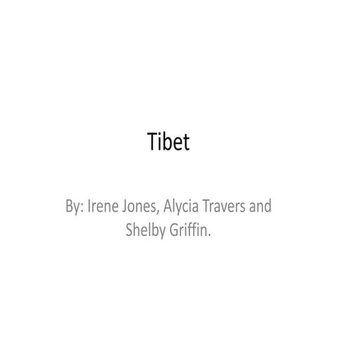 Social studies tibet | PPTX