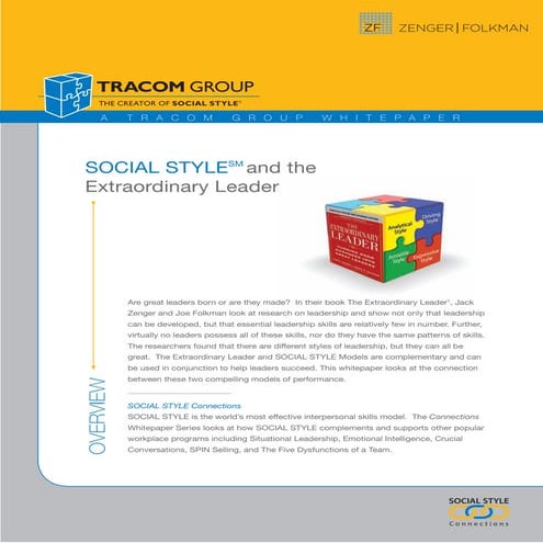 Social Style and The Extraordinary Leader Whitepaper | PDF