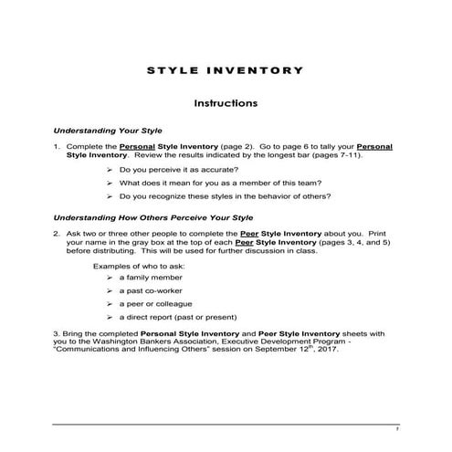 Social Style Inventory.pdf for personality | PDF