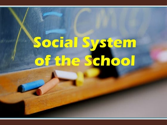 Social system (Sociology) | PPTX | Science