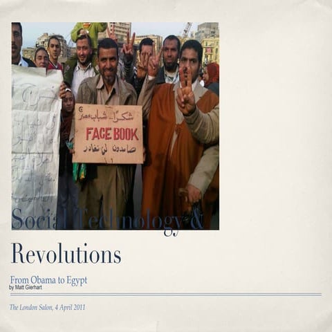 Social technology & revolutions | PPT