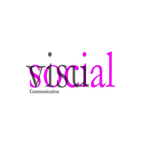 Social visual communication | PDF