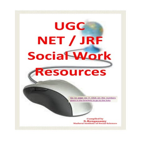 UGC/NET/JRF-Social Work Syllabus and Resource Links | PDF