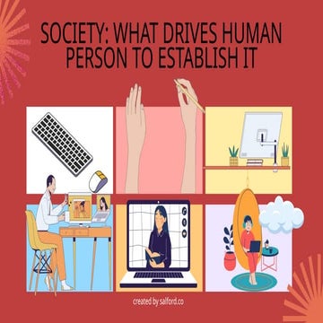 Society - What Drives Human Person to Establish Itan Person to ...