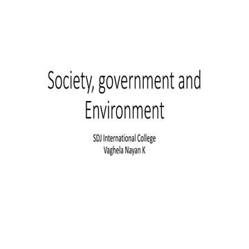 Society, government and environment chapter 3 | PPSX