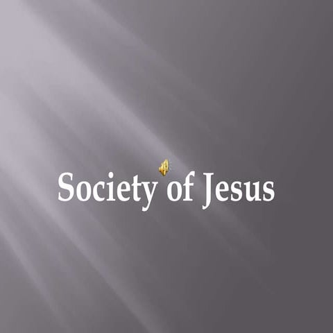 Society of jesus 2011 | PPTX