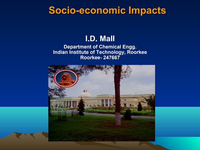 Socio economic impact analysis | PPT