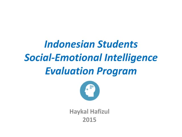 Socio-Emotional curricula - Idea | PPT Socio-Emotional curricula - Idea | PPT