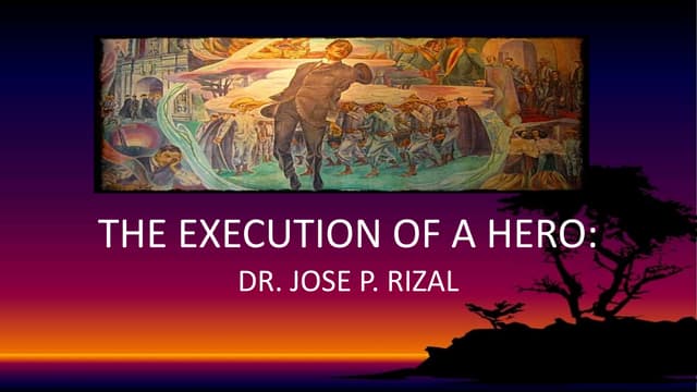 JOSE RIZAL: TRIAL, EXECUTION AND MARTYRDOM | PPTX