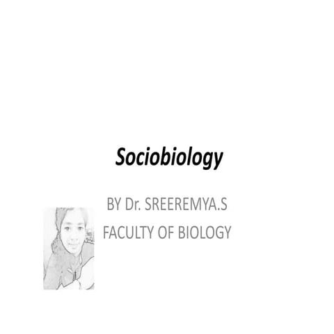 Sociobiology | PPTX