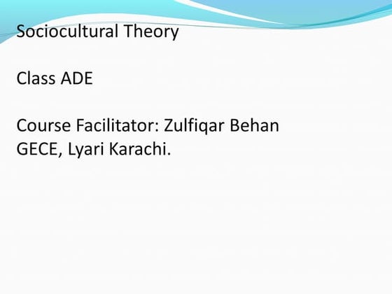 Social Constructivism of Vygotsky | PPTX