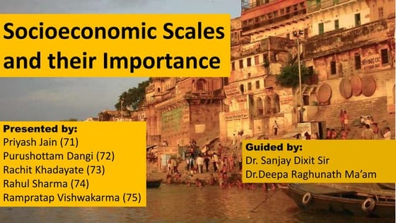 Socio economic status scales | PPTX