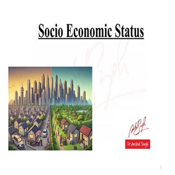 Socio economic status scales | PPTX