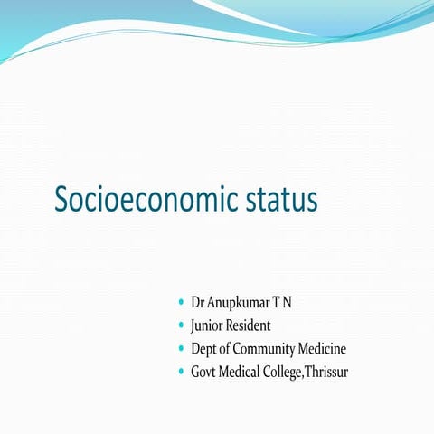 Socio economic status scales | PPTX