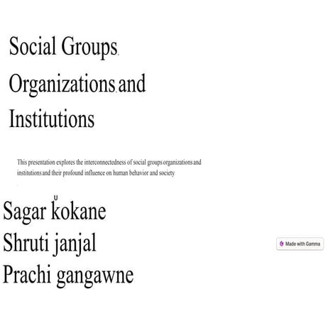 Social institutions ( Sociology ) | PPT