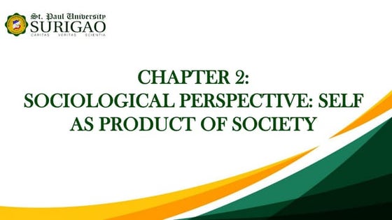 UTS: UNDERSTANDING THE SELF : The self in sociological perspective | PPTX