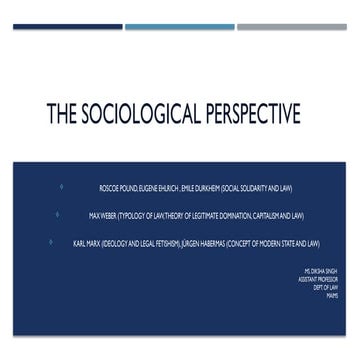Sociological Perspective and social engineering | PPT
