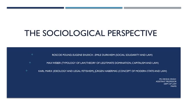 UNIT 2 EMILE DURKHEIM and his concept of social solidarity and social ...
