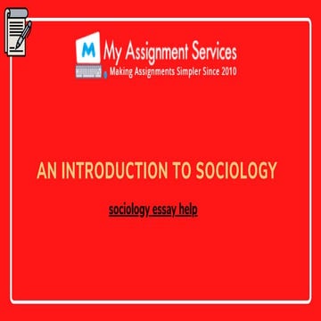 An Introduction To Sociology | PPT