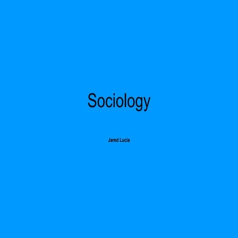Sociology powerpoint | PPT
