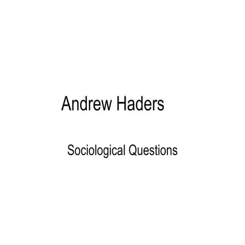 Sociology powerpoint | PPT