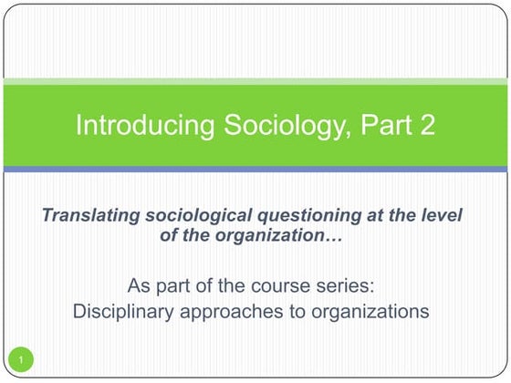 SociologyExchange.co.uk Shared Resource | PDF