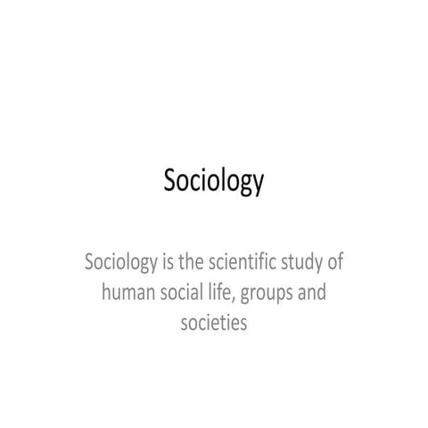 Sociology 3 culture | PPTX