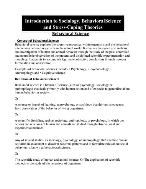 1.introductiontosociology unit 1 sociology subject bsc nursing | PPT ...