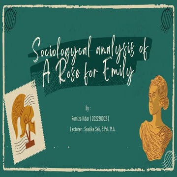 Sociologycal analysis of A Rose for Emily by William Faulkner.pdf
