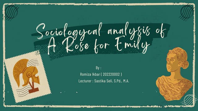 A Rose For Emily Annotated Bibliography | PDF