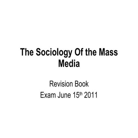 Media Theory - Curran and Seaton | PPTX