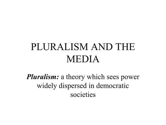Media Theory - Curran and Seaton | PPTX | Media Industry | Industries
