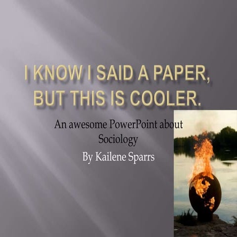 Sociology final project | PPTX