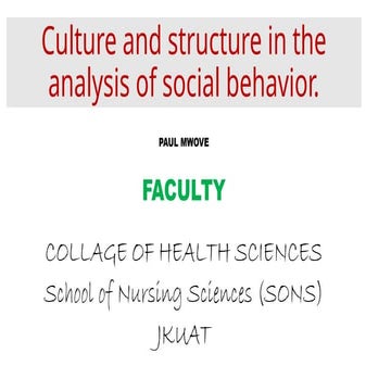 SOCIOLOGY LECTURE 2.CULTURE AND BEHAVIOUR.pptx