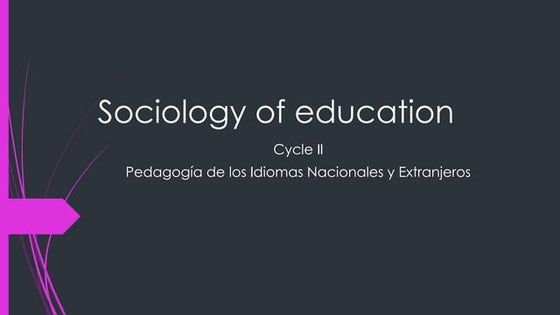 Sociological bases of education | PPTX | Education