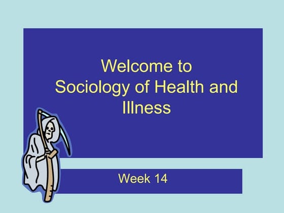 Sociology Of Health And Illness | PPT