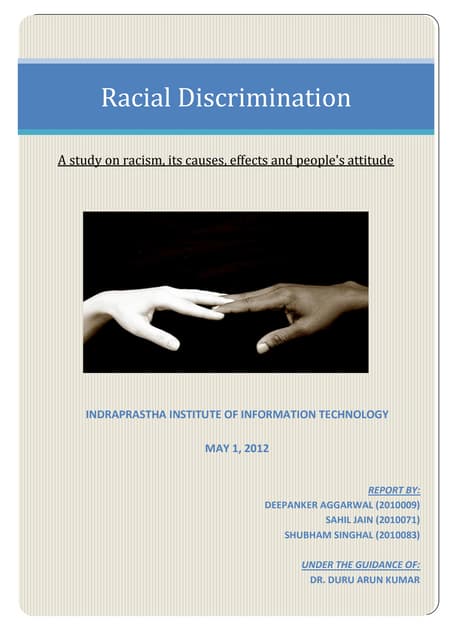 Racism Presentation | PPT | Debated Sensitive Social Issues | Sensitive ...