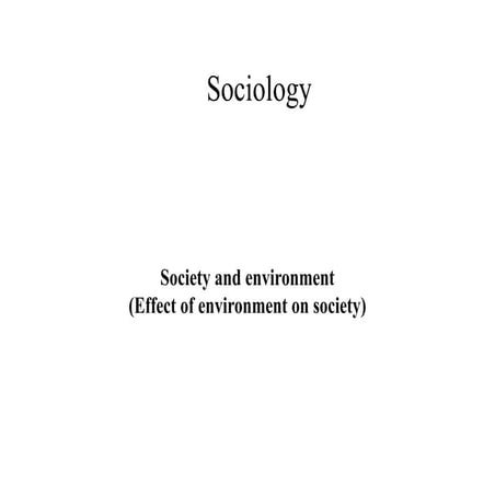 Sociology unit 4 | PDF