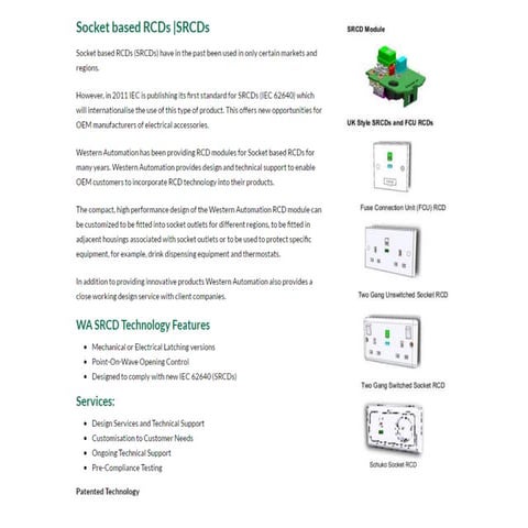 Socket Based RCDs and SRCDs | PDF | Technology & Computing