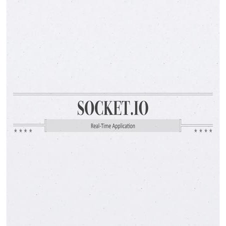 Socket.io | PDF