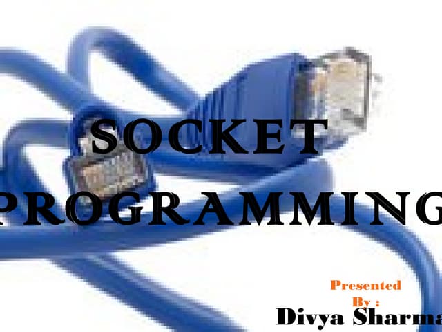 Socket Programming Ppt 9408